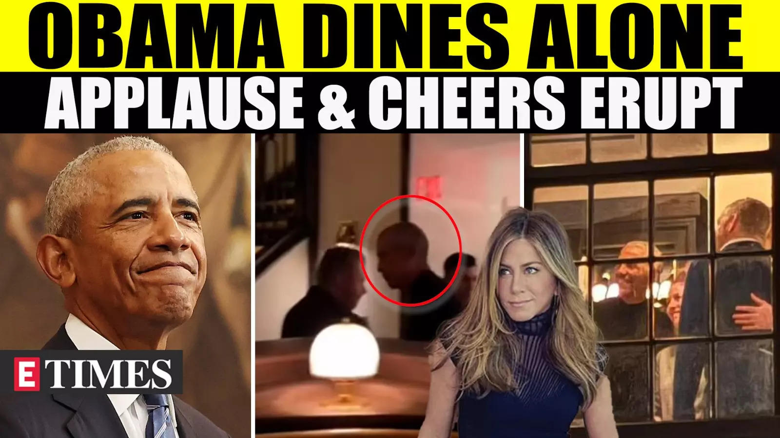 Barack Obama's Solo Dinner Turns Into Massive Fan Fest, Loud Applauds ...