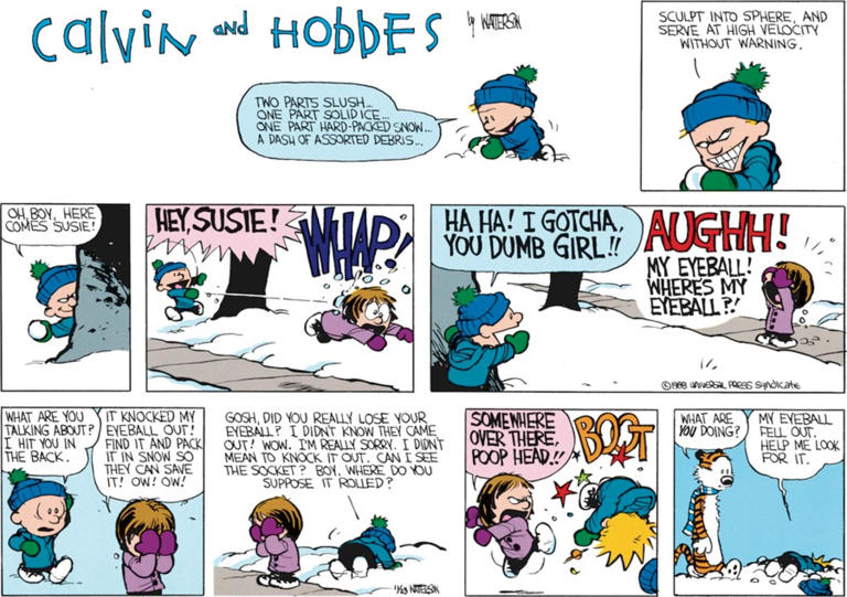 15 Best Calvin and Hobbes Comics Set In A Winter Wonderland