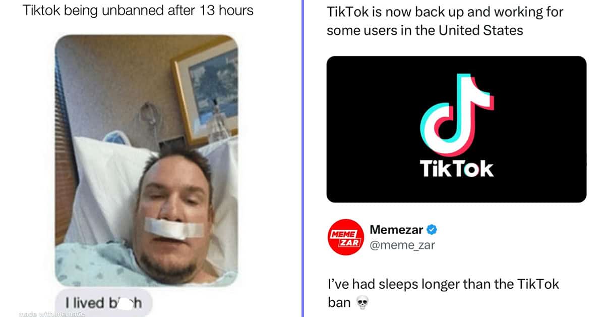 25 Funniest Memes About TikTok Being Reinstated Shortly After Ban