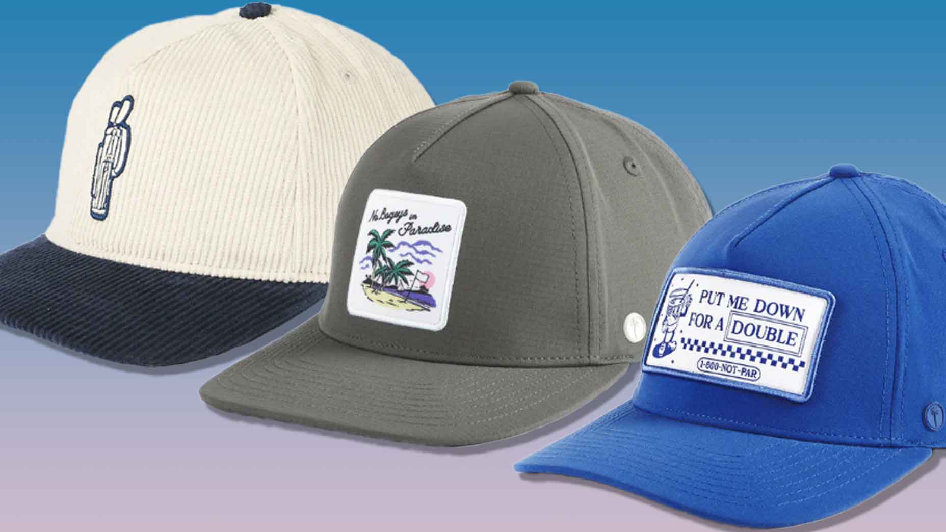 Build your wardrobe around these cool hats from Palm Golf Co.