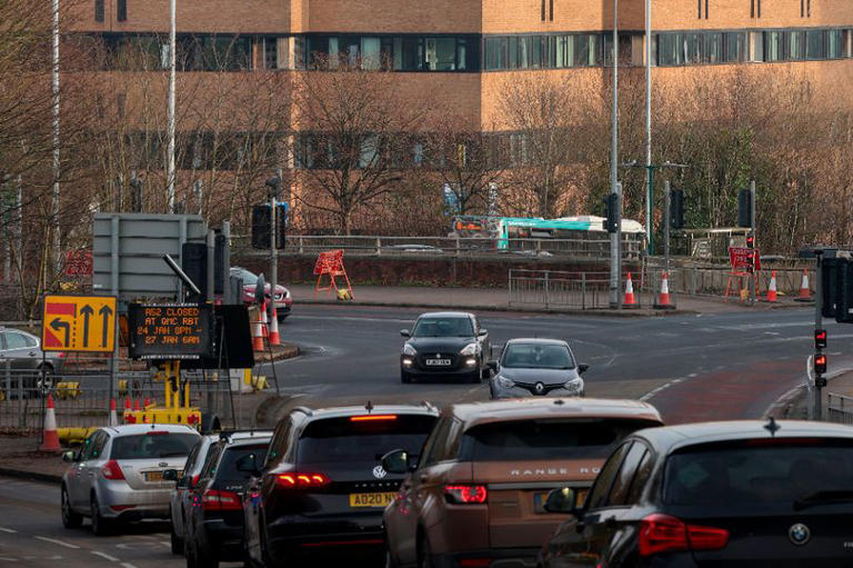 'Significant delays' for drivers and bus passengers as A52 closed for ...