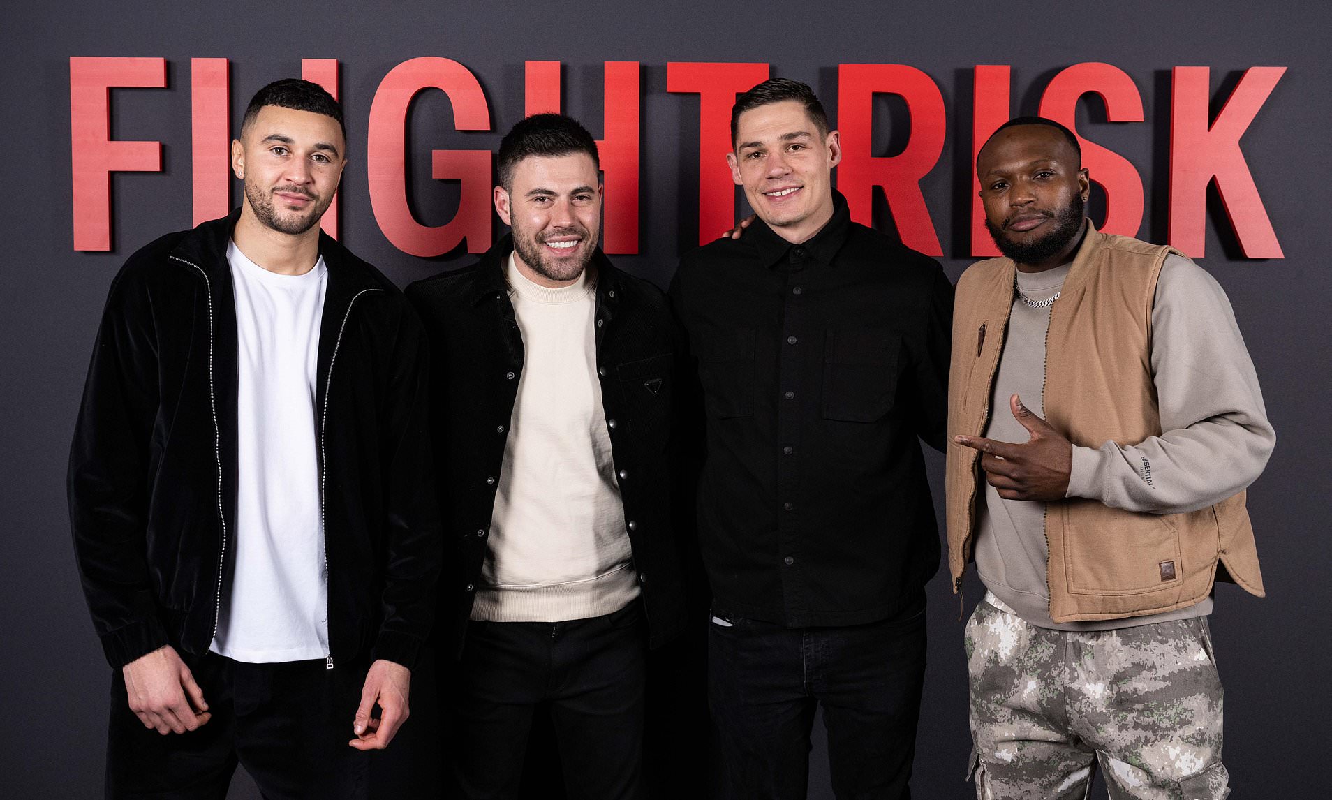 British boxing stars hit the red carpet at VIP film screening just days ...
