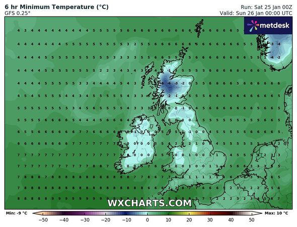 UK weather maps go purple as 385-mile snow bomb stretches from ...