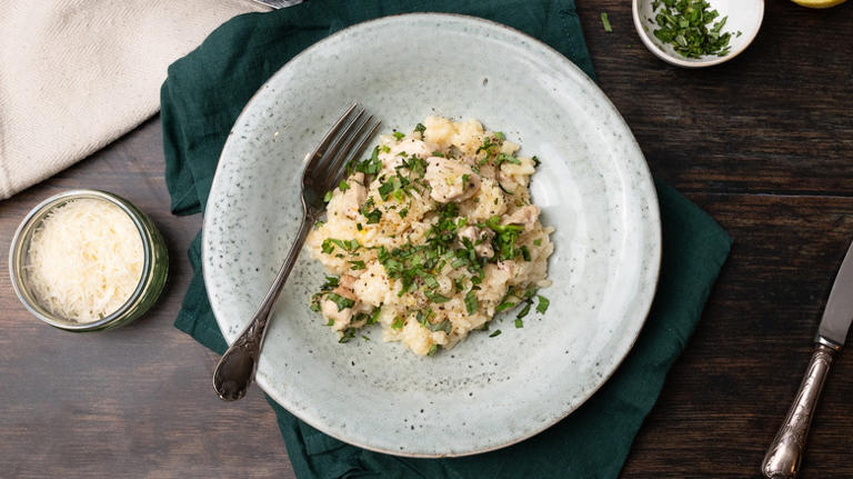 Lemon Chicken Oven Risotto Recipe