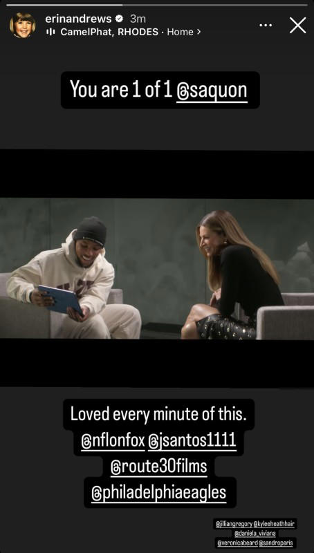 Erin Andrews Sends Five-Word Message to Saquon Barkley Before Eagles ... Erin Andrews Sends Five-Word Message to Saquon Barkley Before Eagles ...