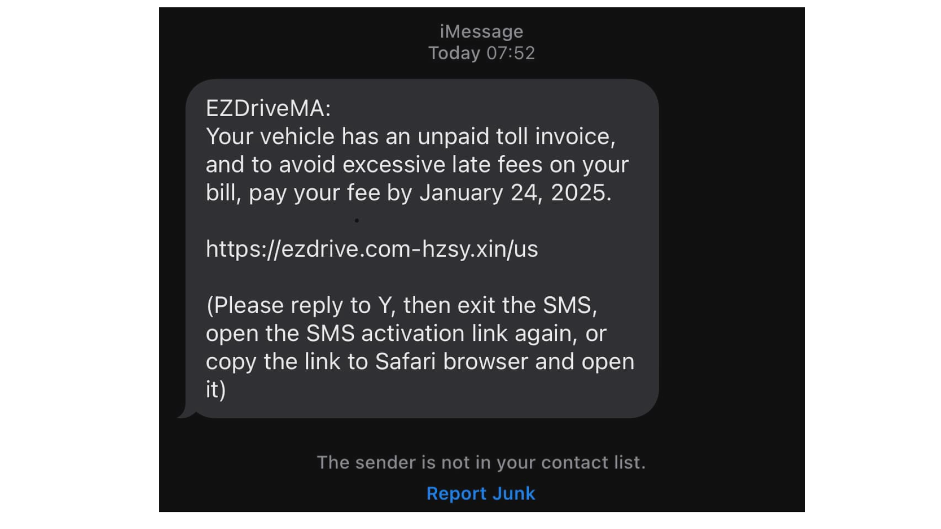 Deputies warn public about scam text messages