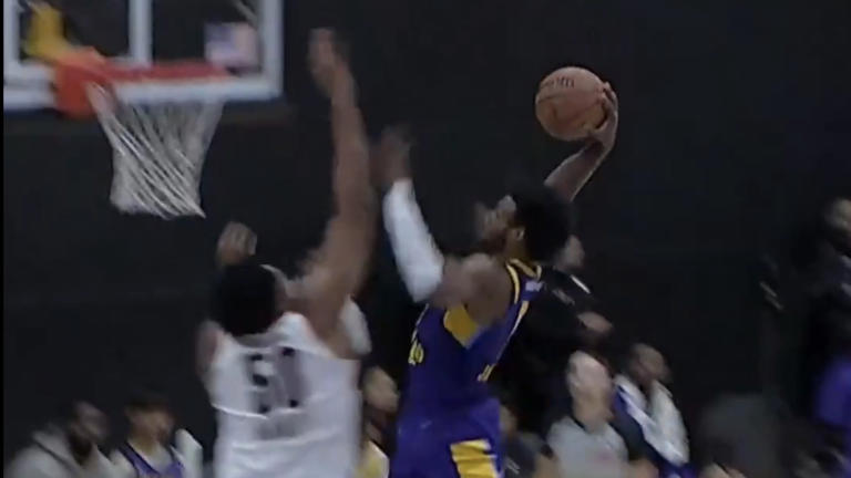 Bronny James’ nasty dunk in G League punctuated his best game as a pro ...