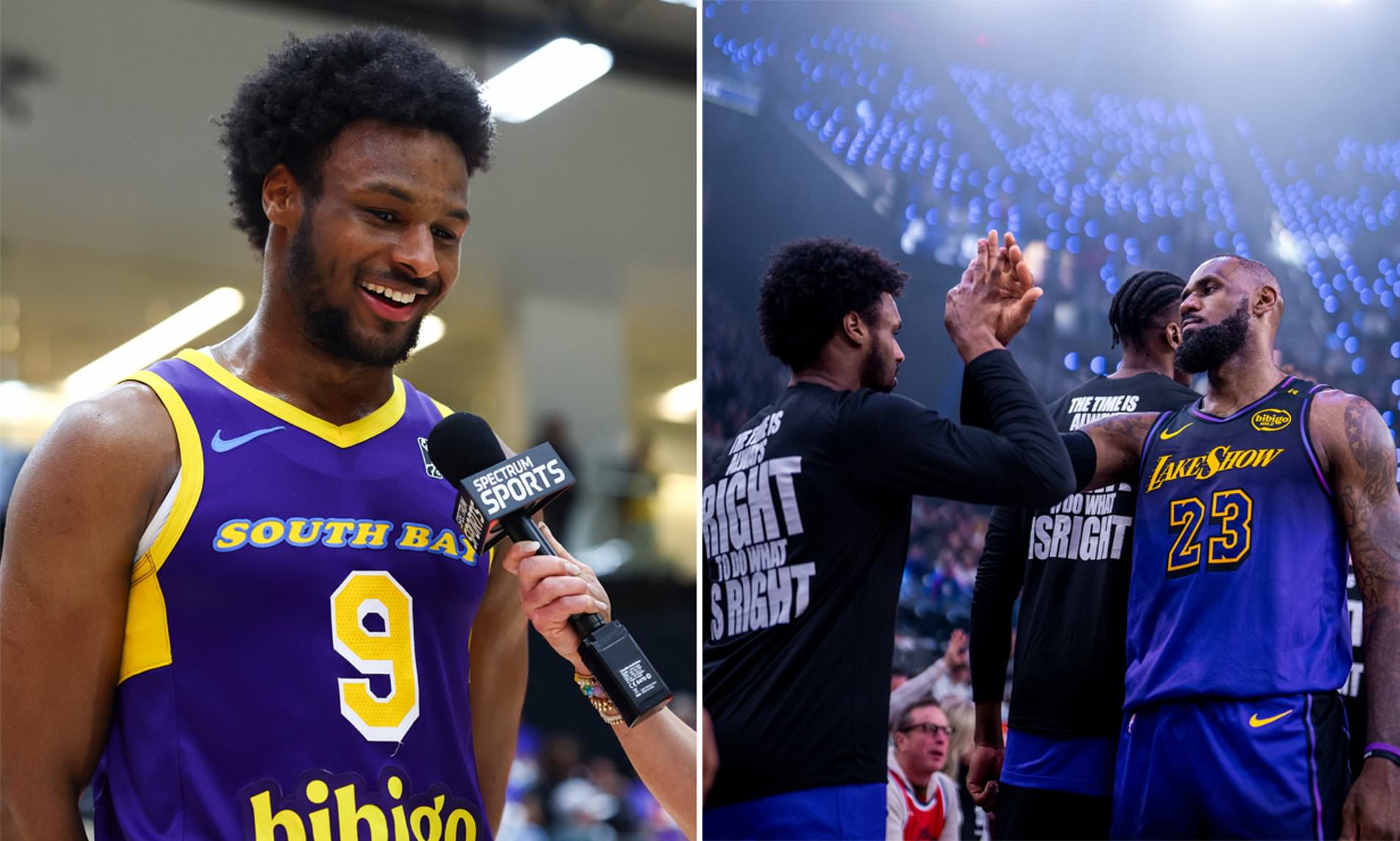 LeBron James sends emotional four-word tribute to son Bronny after ...