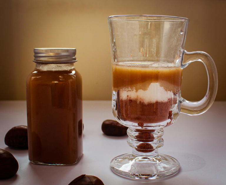 Homemade Oven Roasted Chestnut Orgeat Syrup Recipe in 3 Easy Steps