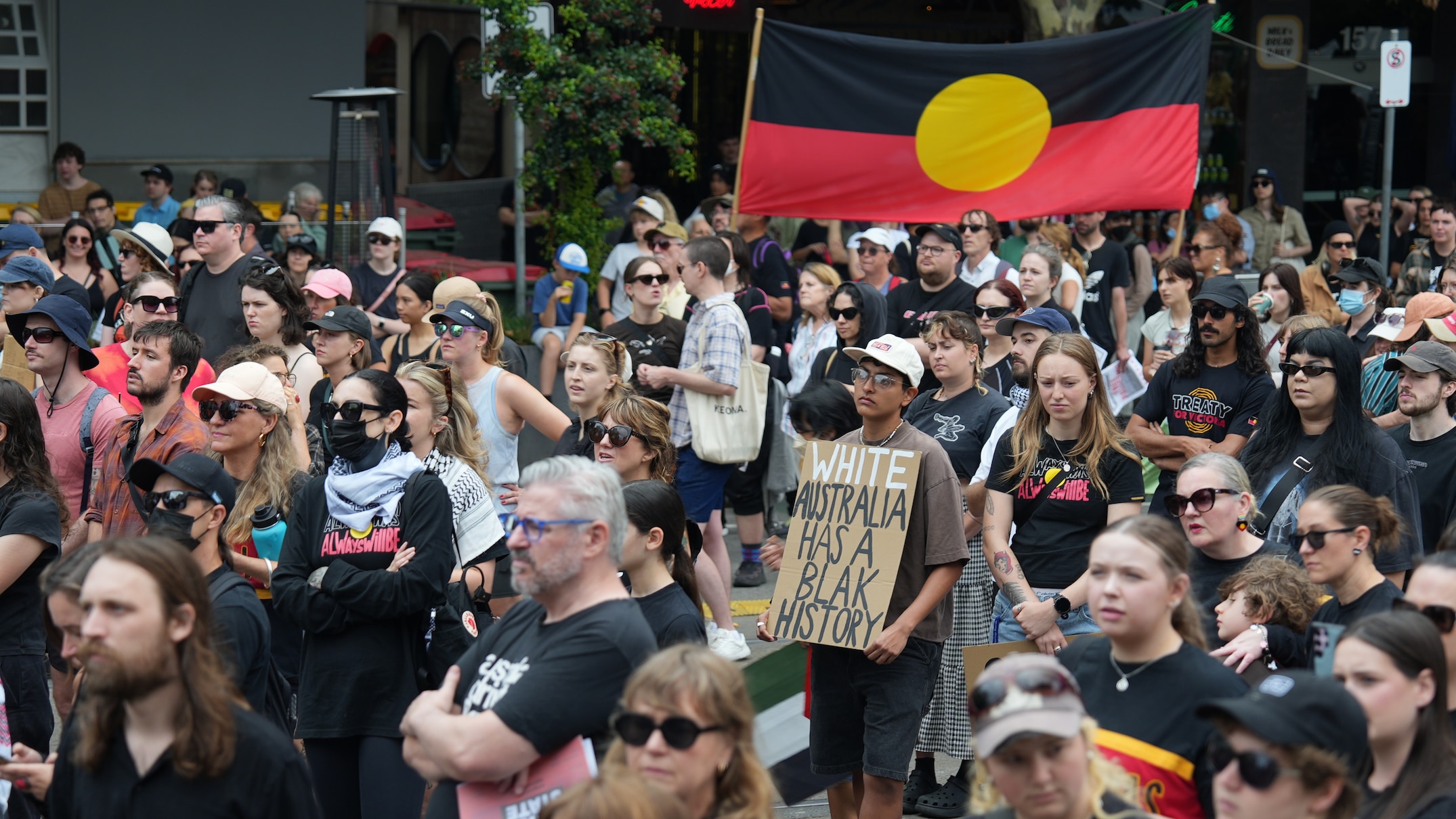 Protesters gather at Invasion Day rallies across Australia