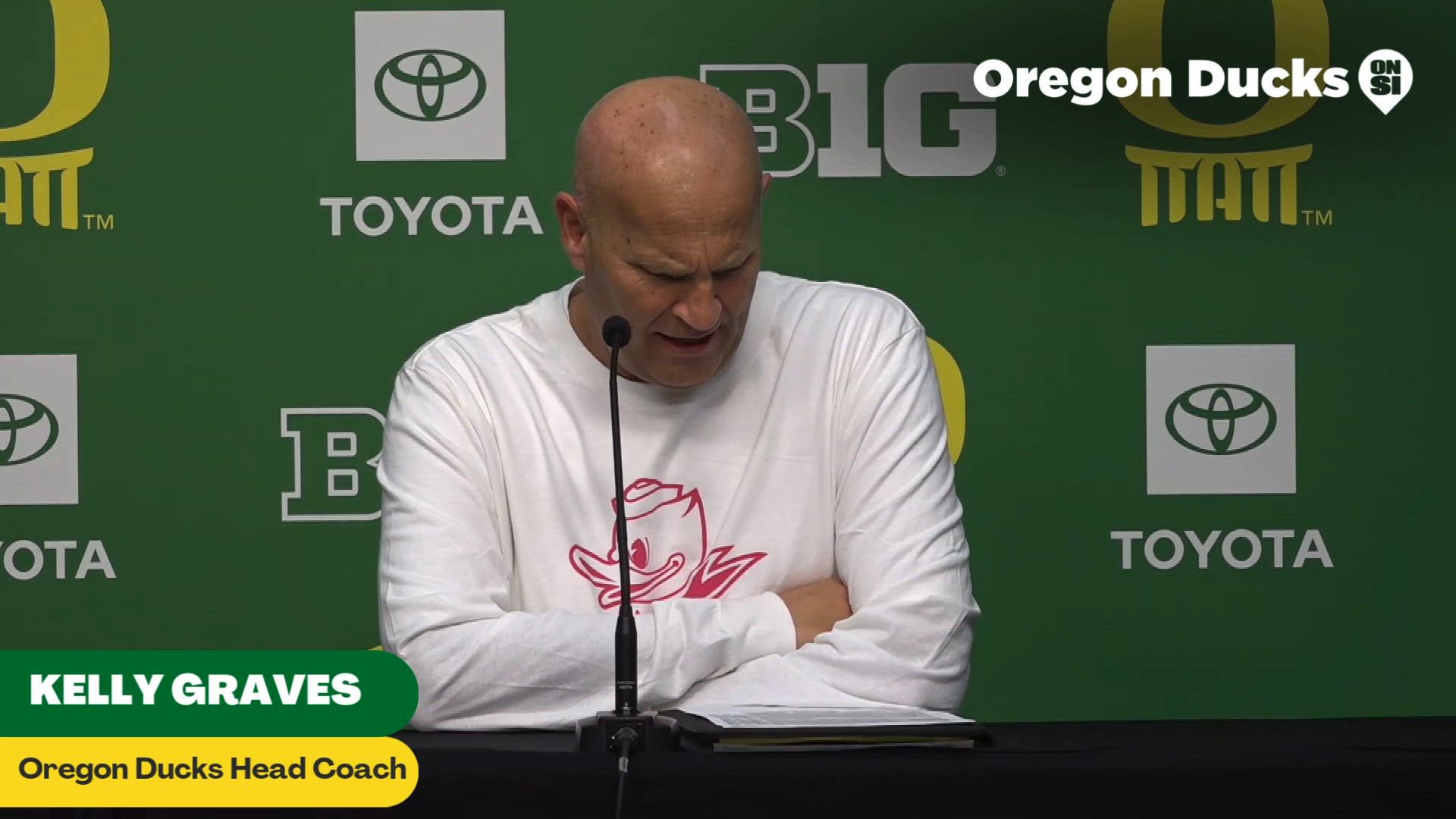 Oregon Ducks WBB Coach Kelly Graves: "We Showed a lot of Heart"
