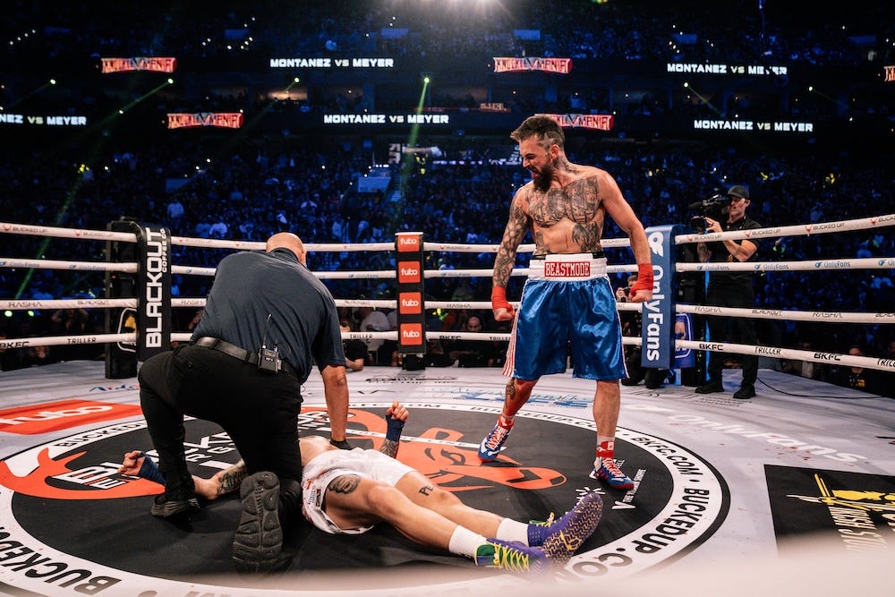 Laid out! Watch BKFC KnuckleMania 5 fighter get flattened by hellacious ...