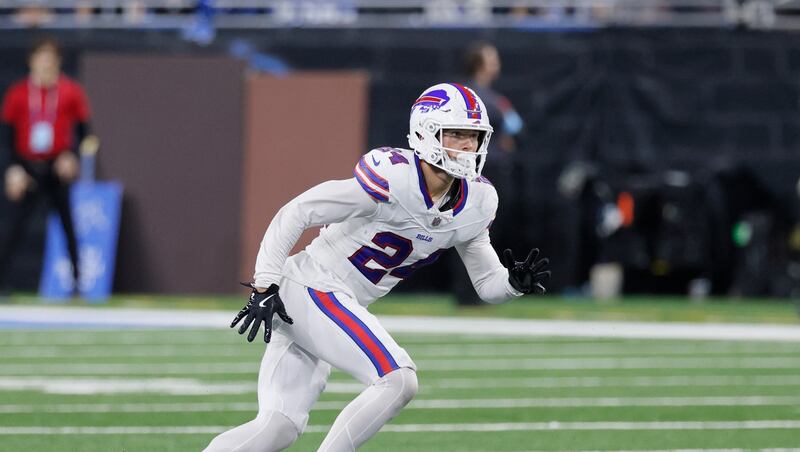 Cole Bishop is making his first postseason start in the AFC title game ...