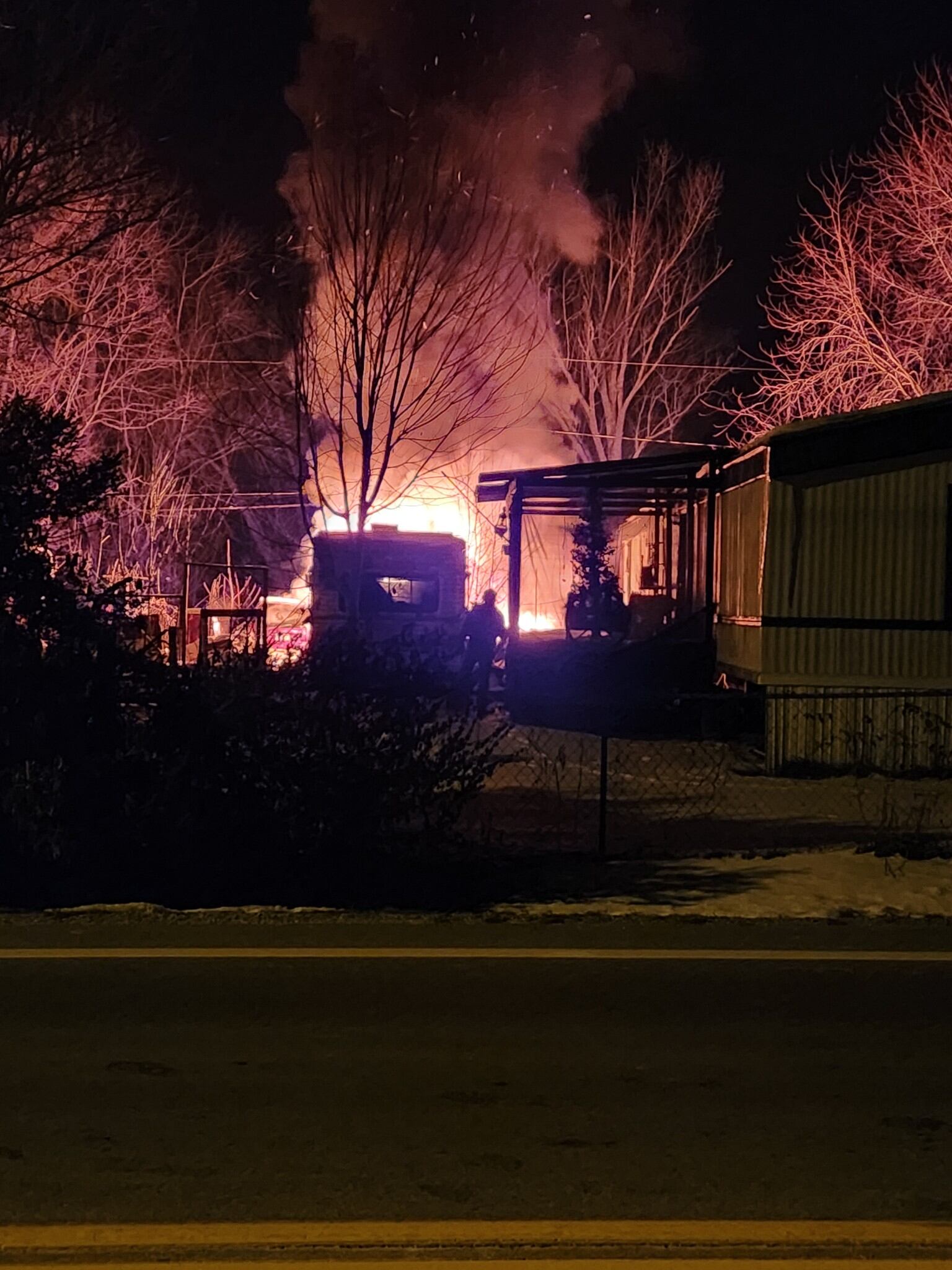 One person dead after RV/camper fire
