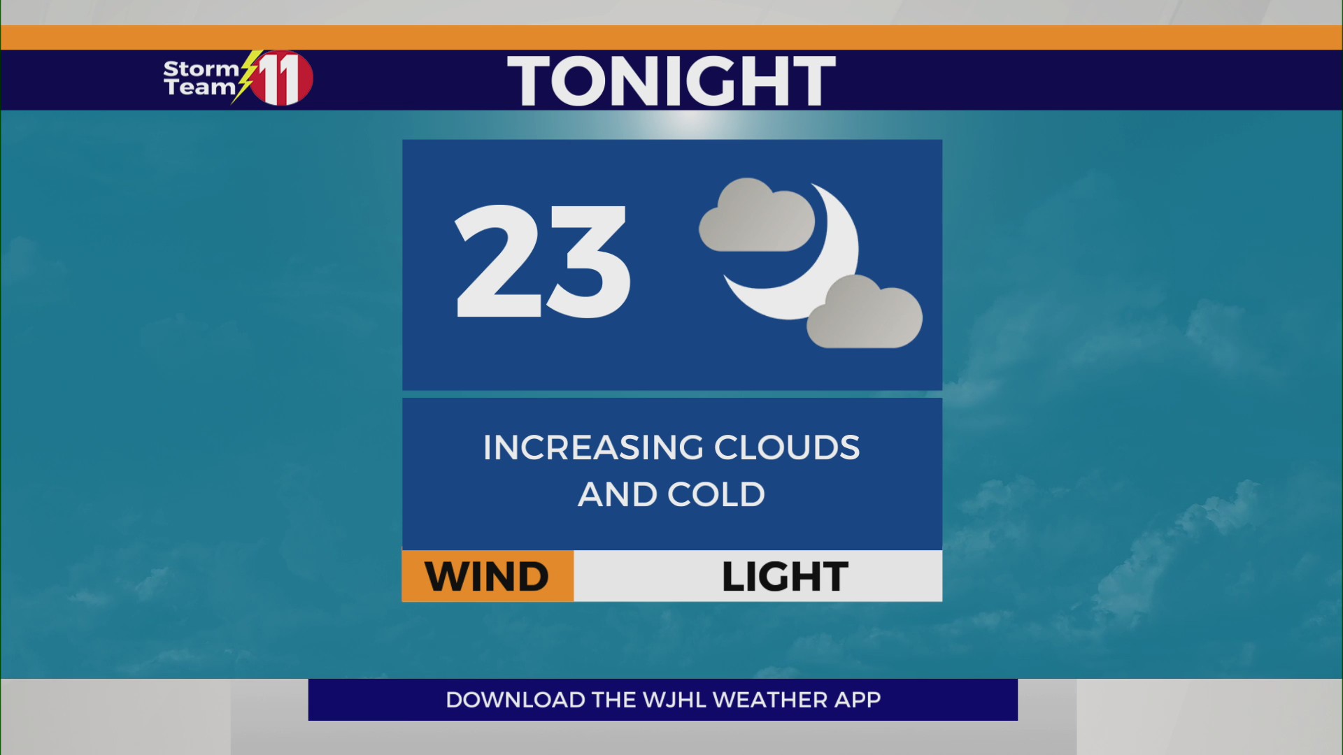 Cold tonight with a chance of snow showers tomorrow night