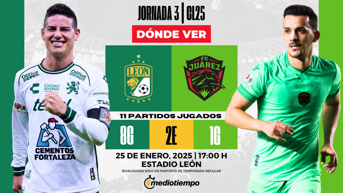 León vs Juárez EN VIVO. Partido James Rodríguez HOY Liga MX 2025