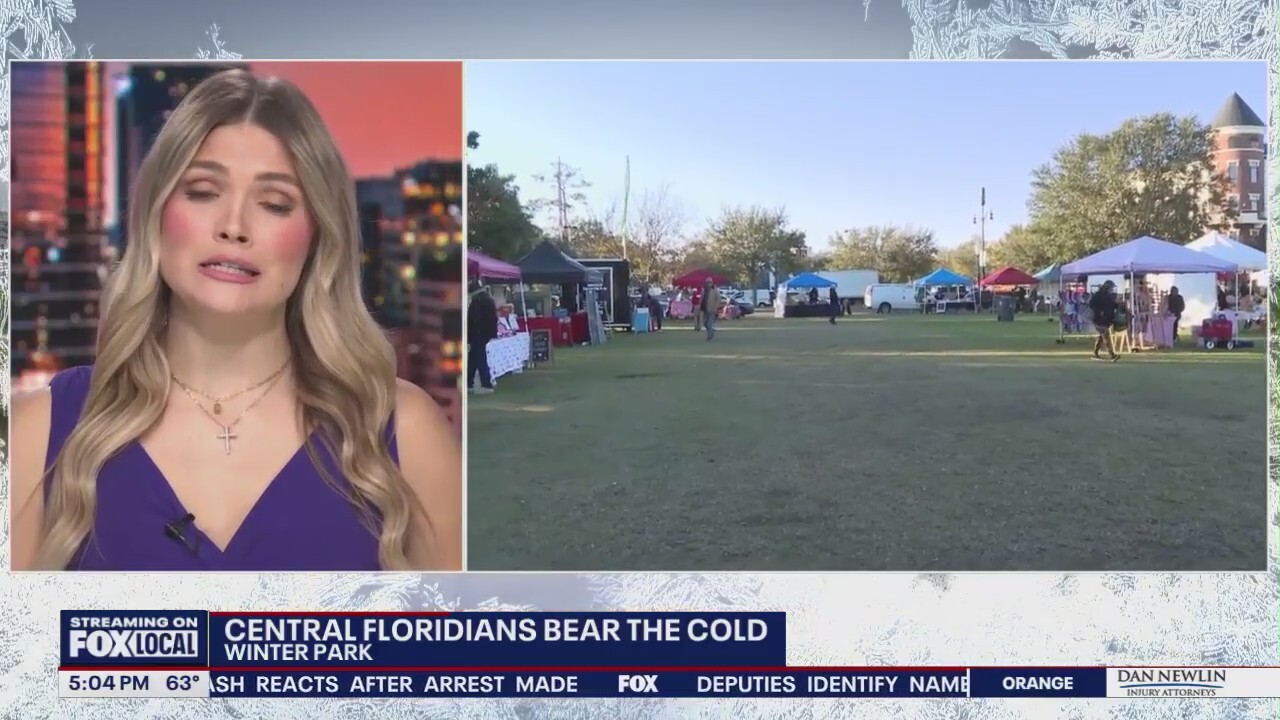 Central Floridians bear the cold weather