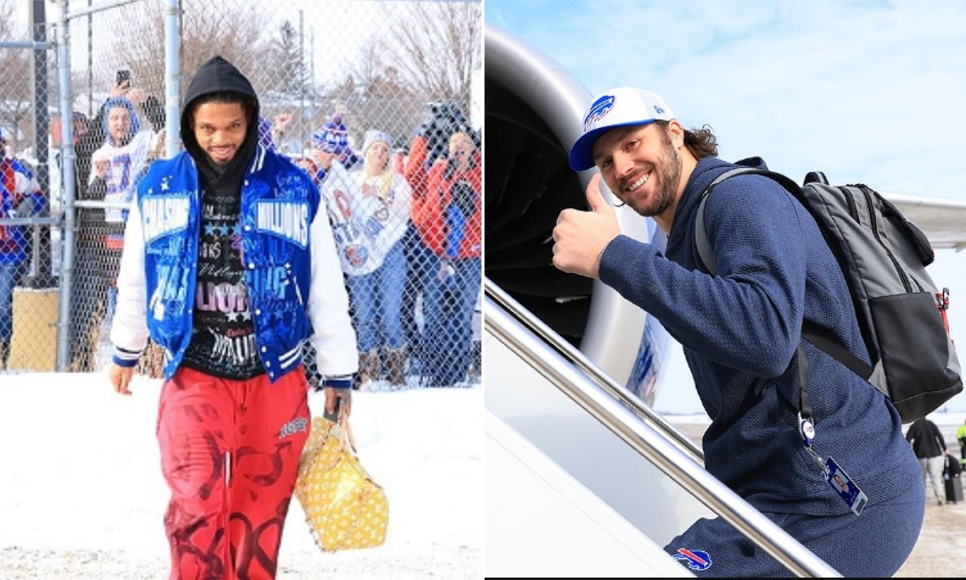 Next stop, Kansas City! Bills fans wave Josh Allen and Co off at ...