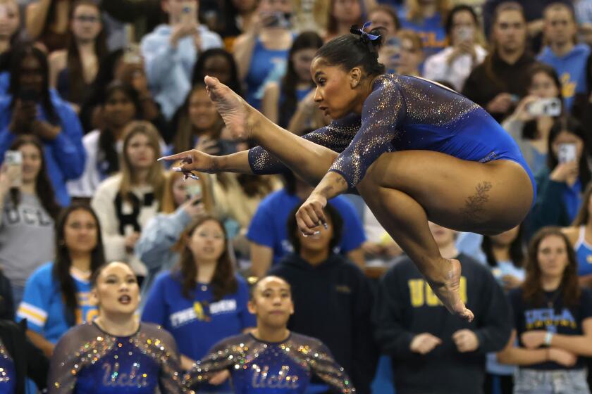 Jordan Chiles puts on superhero-like performance to lead UCLA in return ...