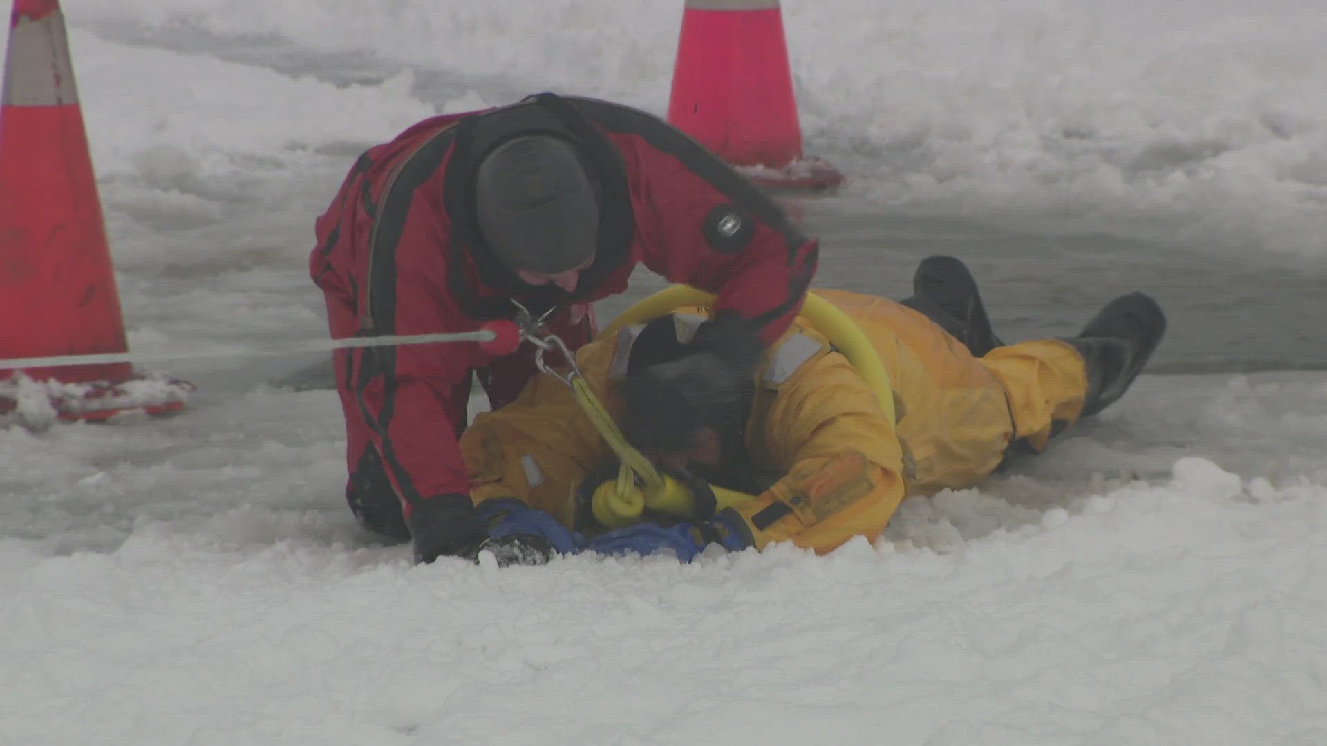 Training session helps local firefighters who respond to cold water ...