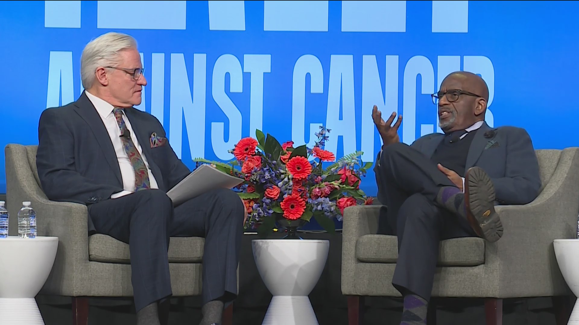 Ed Wilson joins Al Roker at Rally Against Cancer benefit