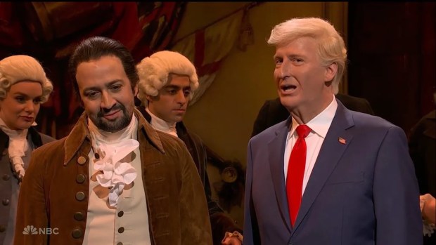 Trump Crashes Lin-Manuel Miranda's 'Hamilton' Reprise in 'SNL' Cold ...
