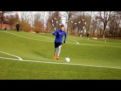 The strangest football pitch you'll ever see