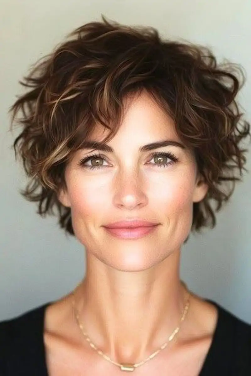 15 cortes de pelo bixie para cabello rizado que potencian el patrón del ...