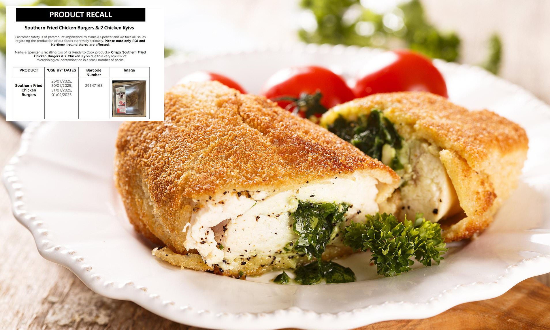 Major supermarket issues urgent recall of multiple chicken products