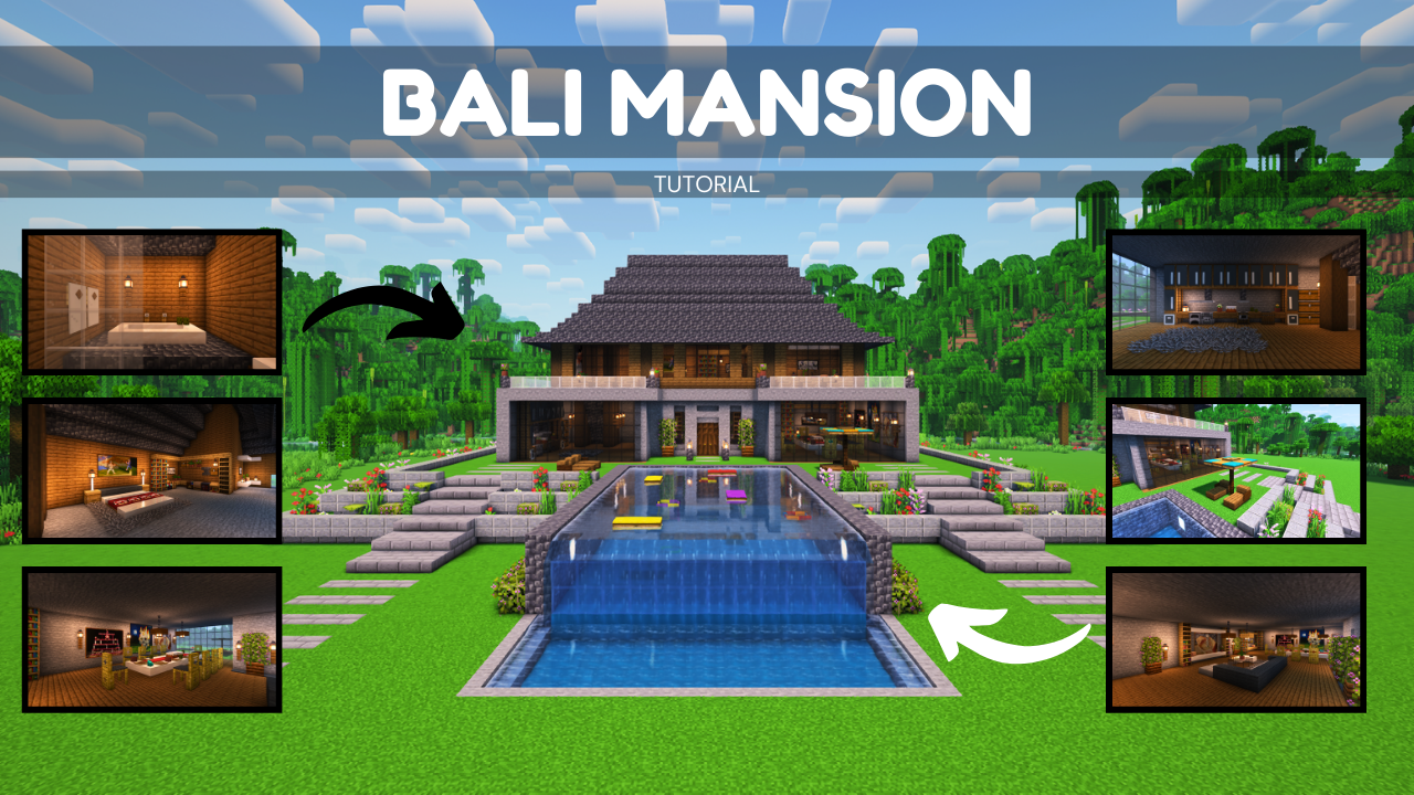 Build a Bali Mansion in Minecraft | Step-by-Step Guide for Epic Structures