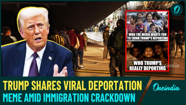 Trump Drops Shocking Deportation Meme| Online Frenzy Amid Trump’s War ...