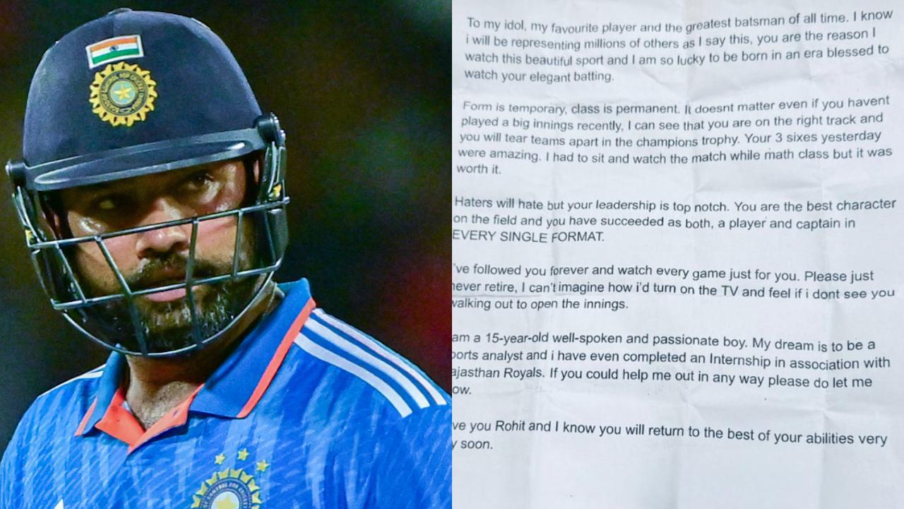 `Haters will hate..`: Teen`s heartfelt letter to Rohit Sharma after ...