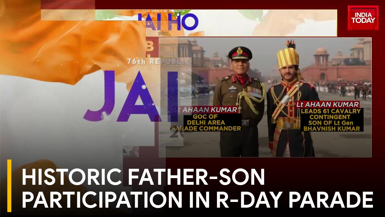 Father and son make history at India's Republic Day parade celebration