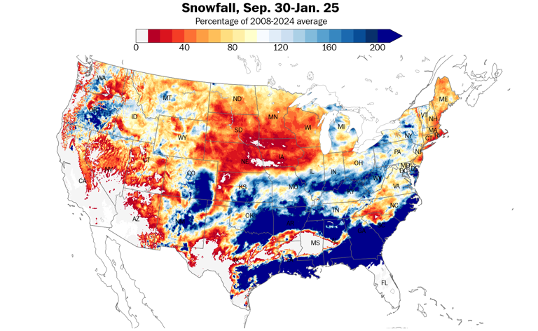 These maps show how winter has flipped upside down in the U.S.