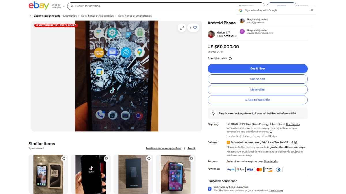 Phones With Pre-Installed TikTok Gets Listed For $50,000 On eBay As TikTok Remains Absent From ...