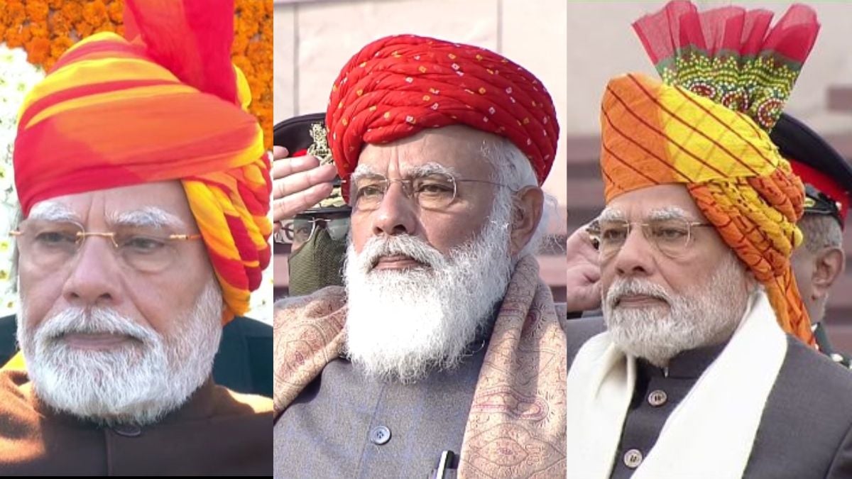PHOTOS: A Look Into PM Modi's Vibrant Republic Day Turbans