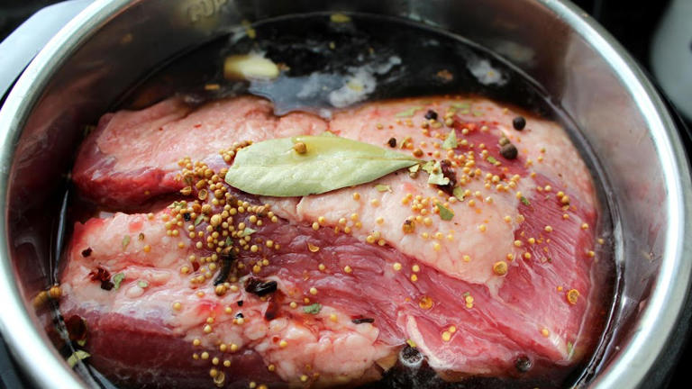 The pressure cooker really makes this corned beef tender, juicy, and ...