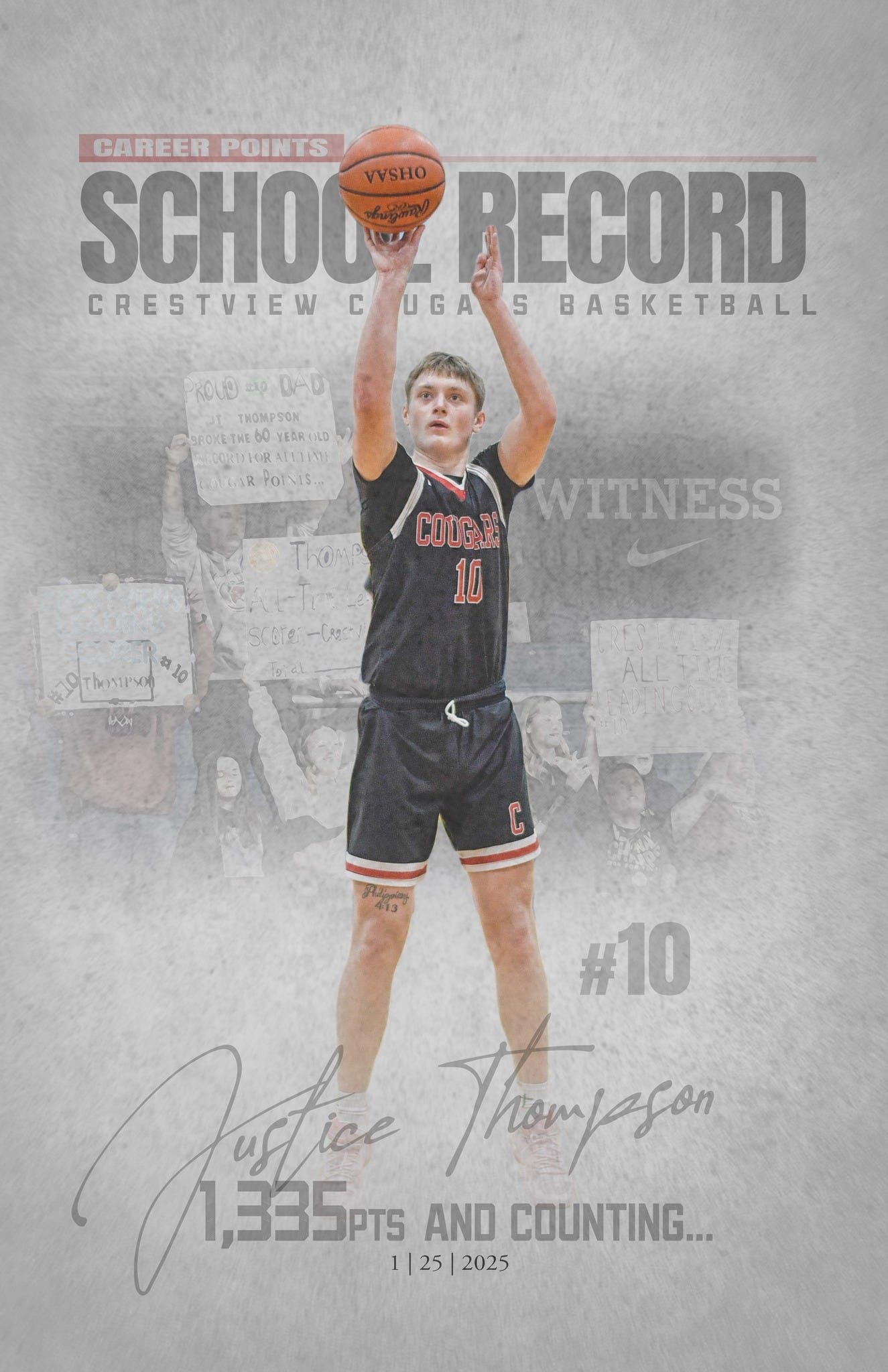 'It's a great accomplishment': Crestview's Justice Thompson breaks 60 ...