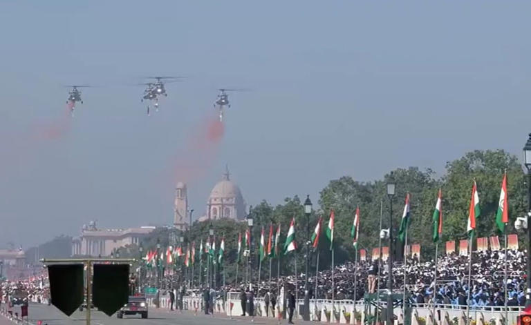 Republic Day Parade: Tableaux, contingents, fly-past shine at Kartavya Path | Visuals