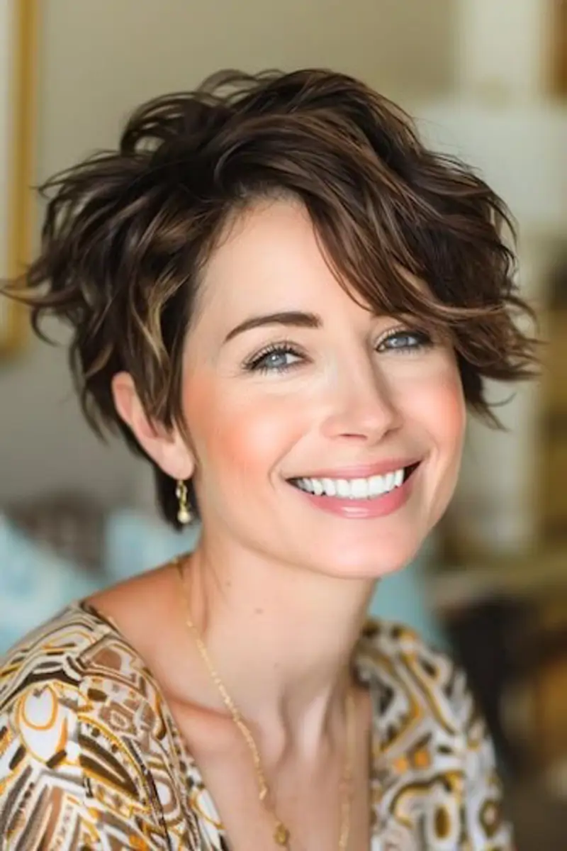 15 cortes de pelo bixie para cabello rizado que potencian el patrón del ...