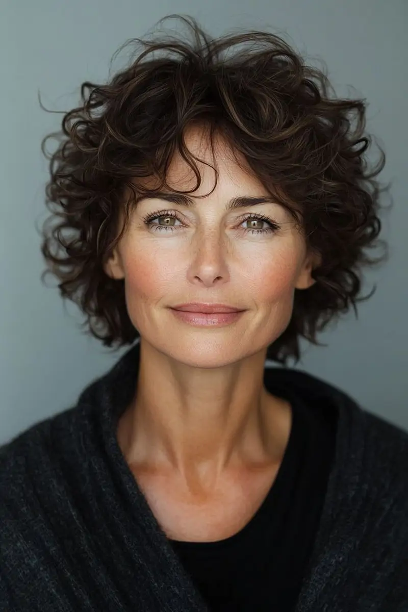 15 cortes de pelo bixie para cabello rizado que potencian el patrón del ...