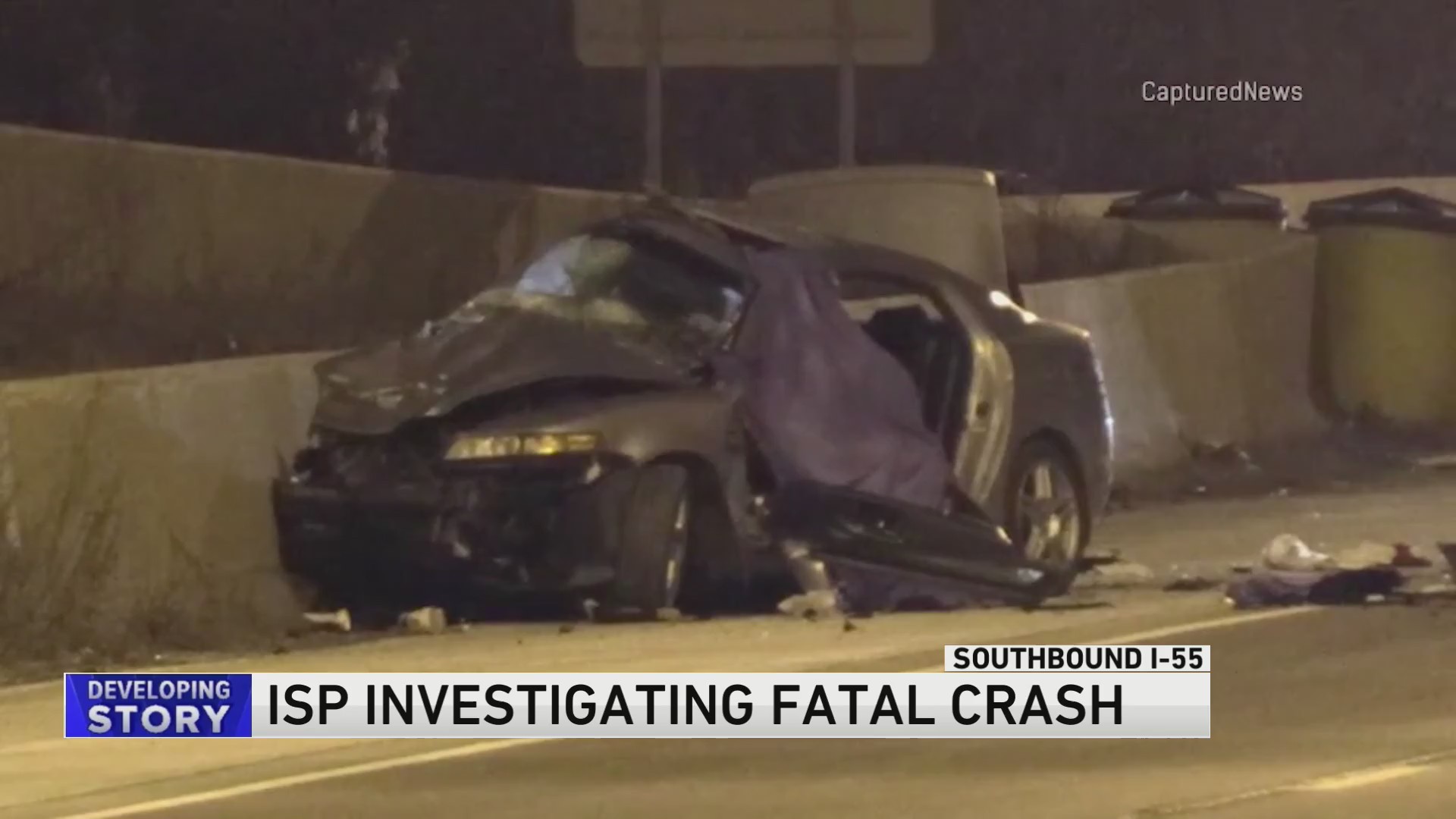 I-55 southbound lanes closed at I-294 due to fatal crash early Sunday ...