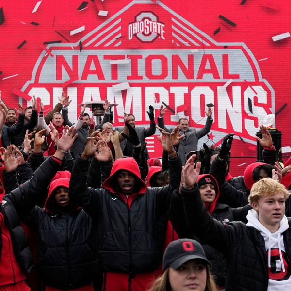 Jim Knowles absent as Ohio State holds title celebration