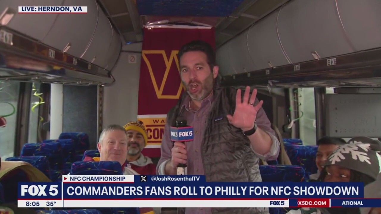 Buses ready to take Commanders fans to Philly