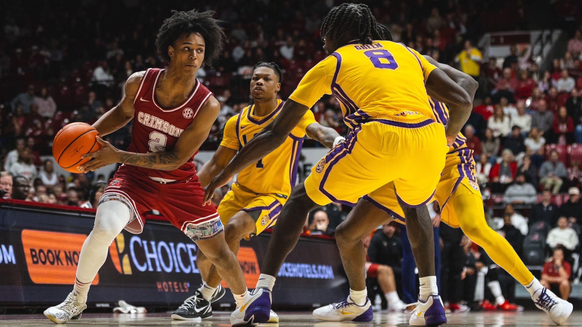 Alabama Struggles To Defeat LSU, 80-73