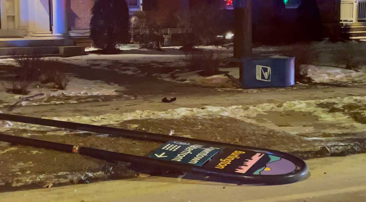 Traffic light, USPS mailbox taken out by two-car crash; Police say no ...
