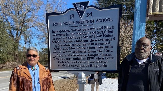 New monument commemorates the last Native American school in SC, civil ...