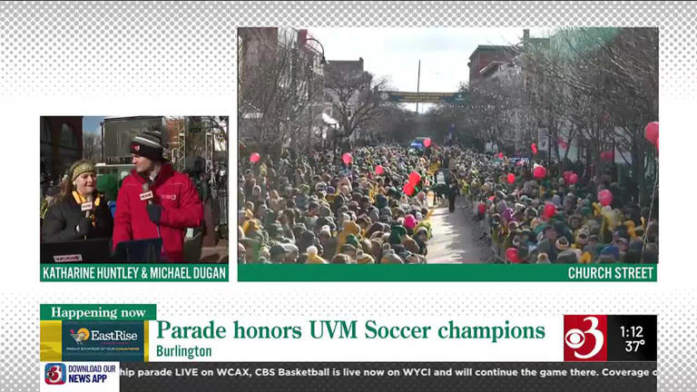 WCAX Sports special coverage: UVM Men’s Soccer Championship Parade