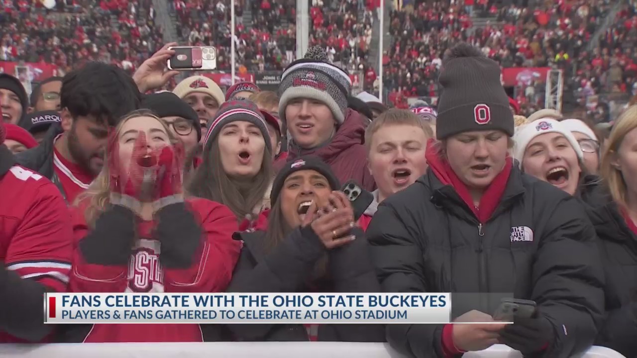 Ohio State students honor, celebrate championship