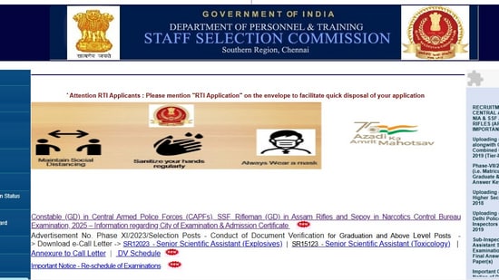 SSC GD Admit Card 2025 News Live: Know when admit card, exam city ...